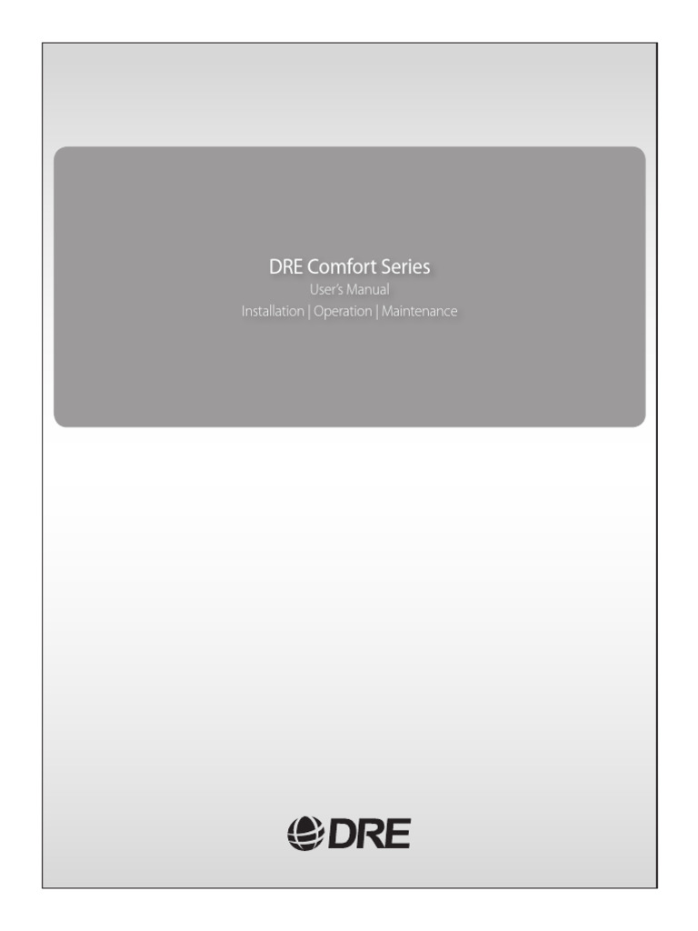 Cabinet Dre Comfort Series User Manual | PDF