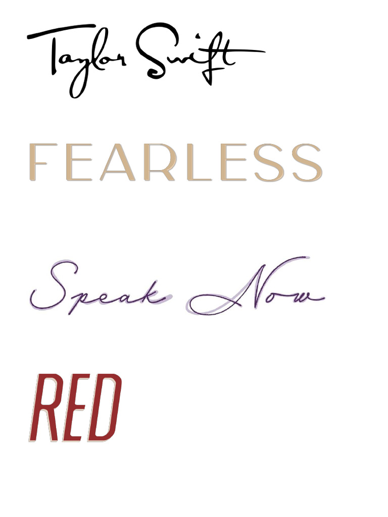 Taylor Swift - Albums Titles | PDF