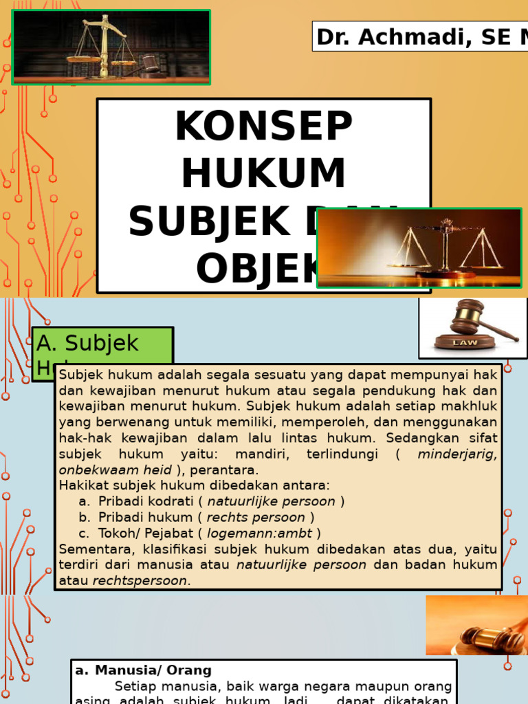 2 Pertemuan Subyek Dan Obyek Hukum | PDF