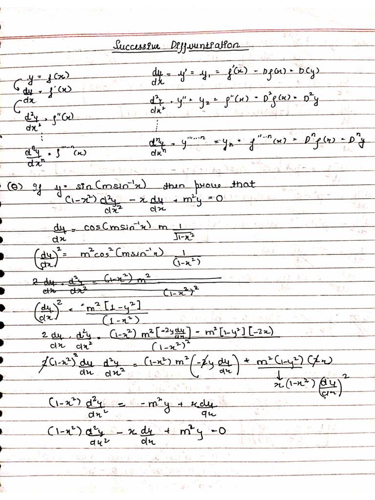 Successive Differentiation, Leibnitz Theorem, Expansion of Functions (Maclaurin and Taylor ...