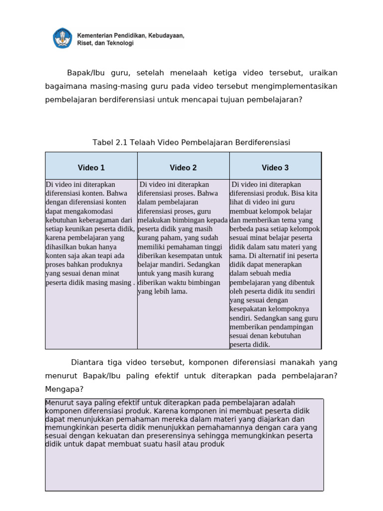 PPA Umum Topik 2 Teks 3 Diferensiasi | PDF
