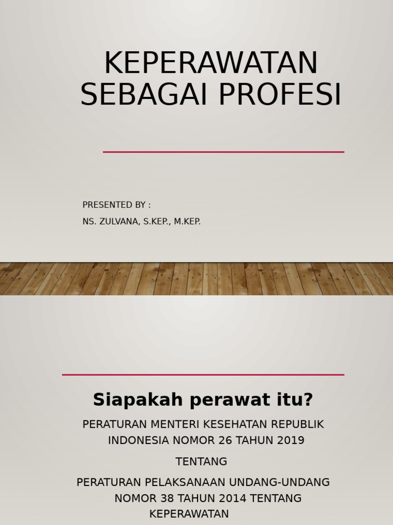 Keperawatan Sebagai Profesi | PDF