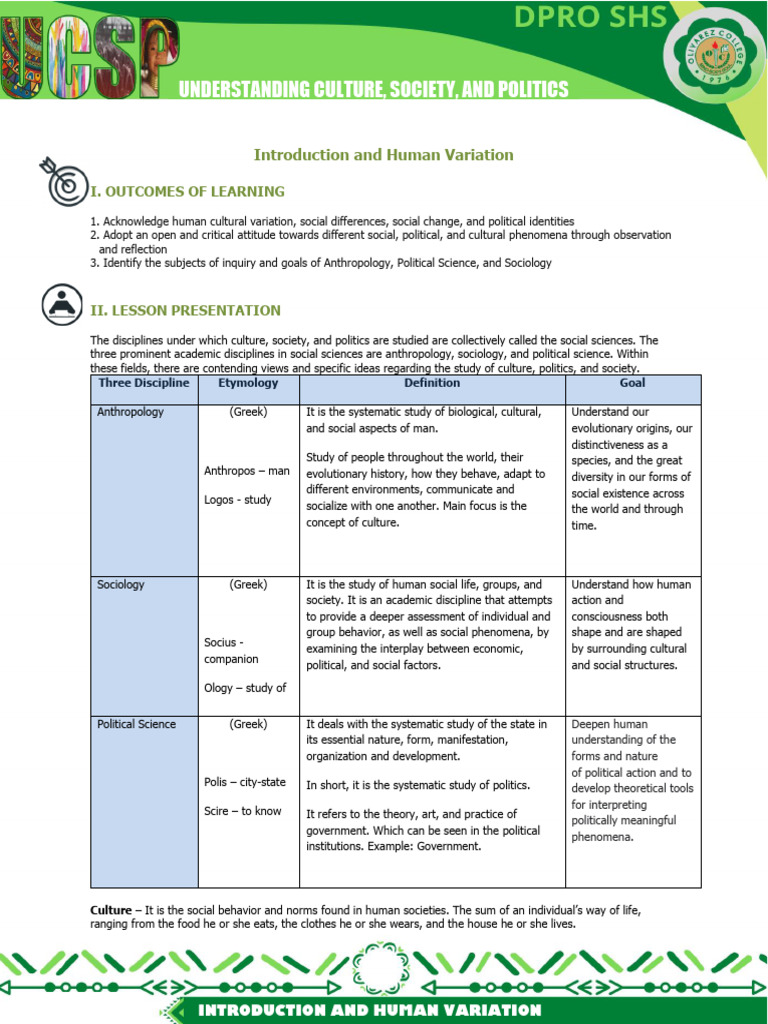 SS 002 Module 1 | PDF