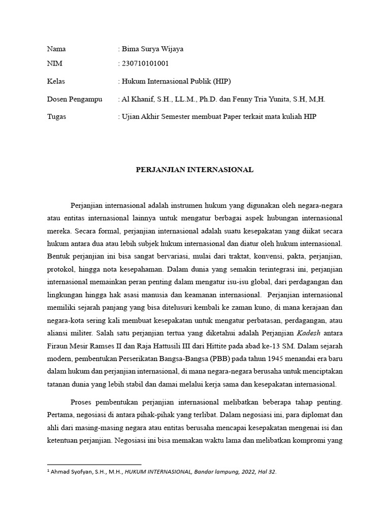 Bima Surya Wijaya - UAS - HIP Kelas F | PDF