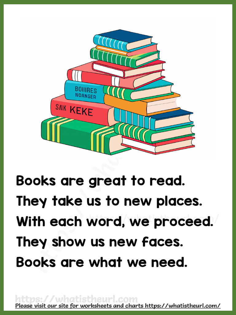 Books Are Great To Read Reading Comprehension Passage | PDF