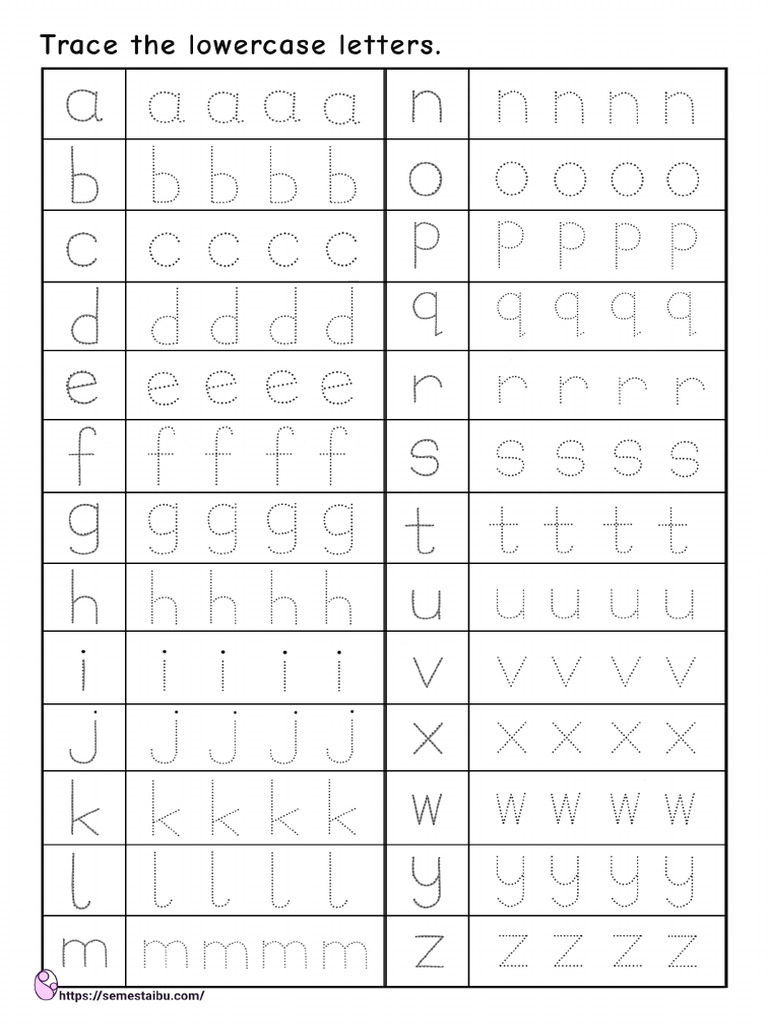 trace-the-lowercase-letters | PDF