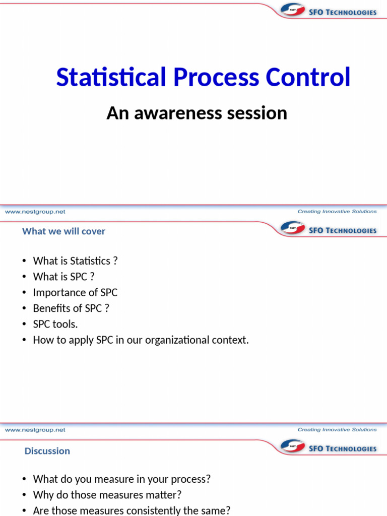 SPC Awareness Training | PDF | Variance | Teaching Methods & Materials