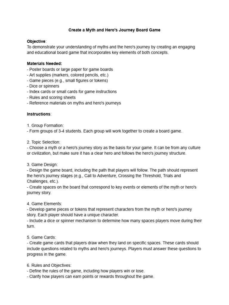 Board game guidelines | PDF