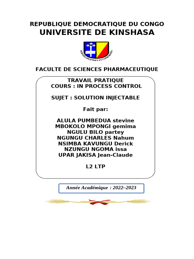 TP Groupe in Process Control 2 | PDF