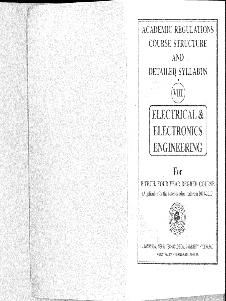 R09 B.tech. Electrical & Electronics Engg. | PDF