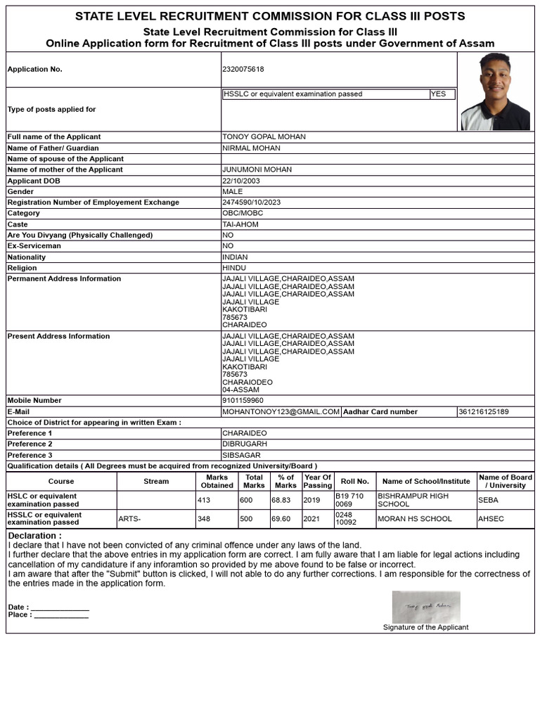 SLRC CLASS III Tonoy | PDF