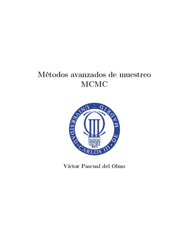 Metodos Avanzados de Muestreo MCMC | PDF