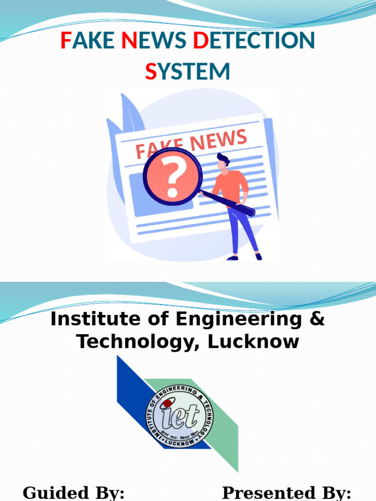 Fake News Detection System Final | PDF
