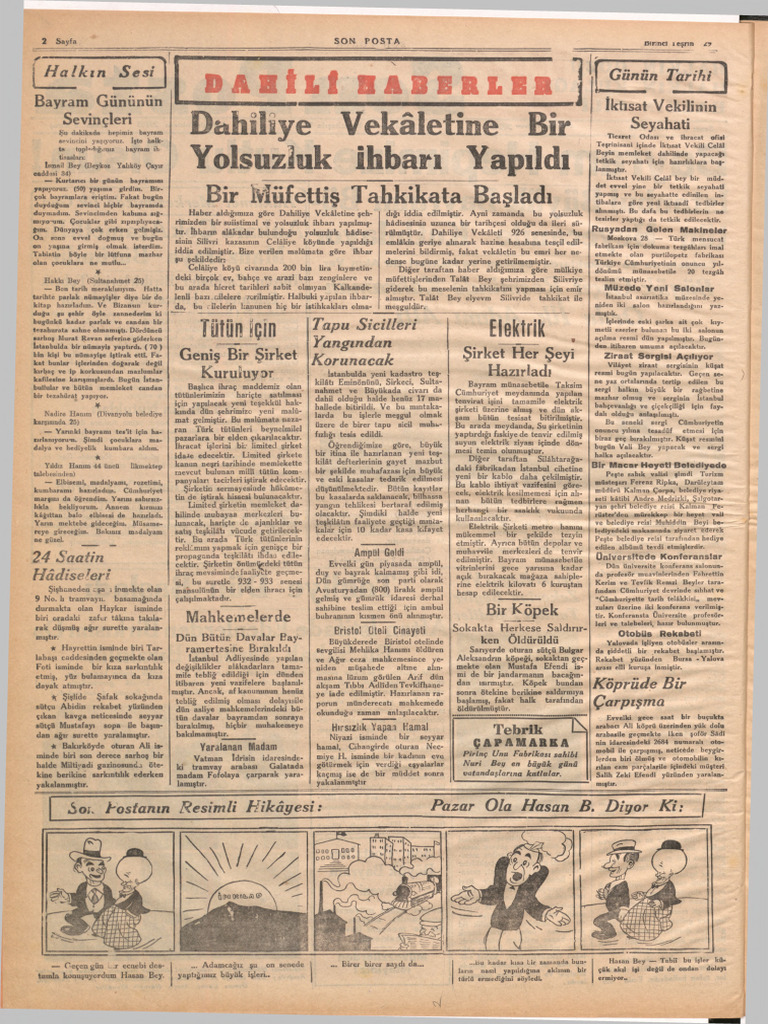 Son Posta Gazetesi | PDF