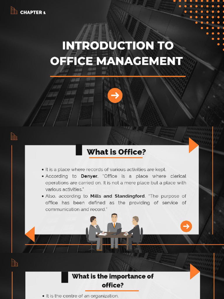 CHAPTER 1 Introduction To Office Management 1 | PDF