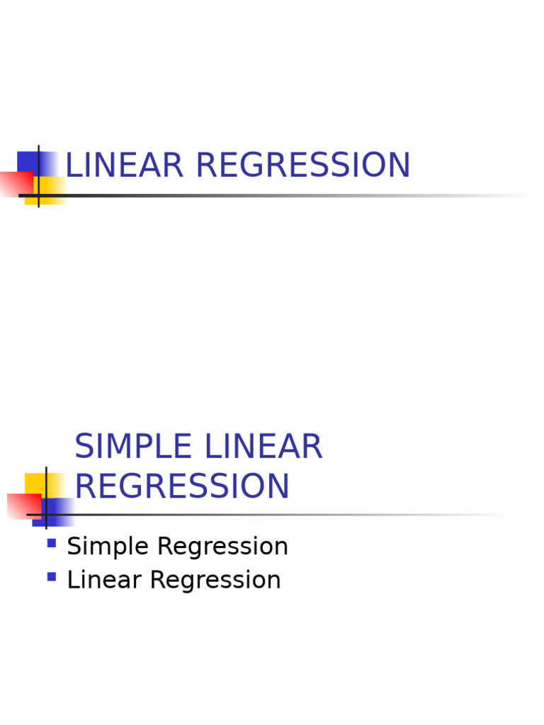 Linear Regression | PDF