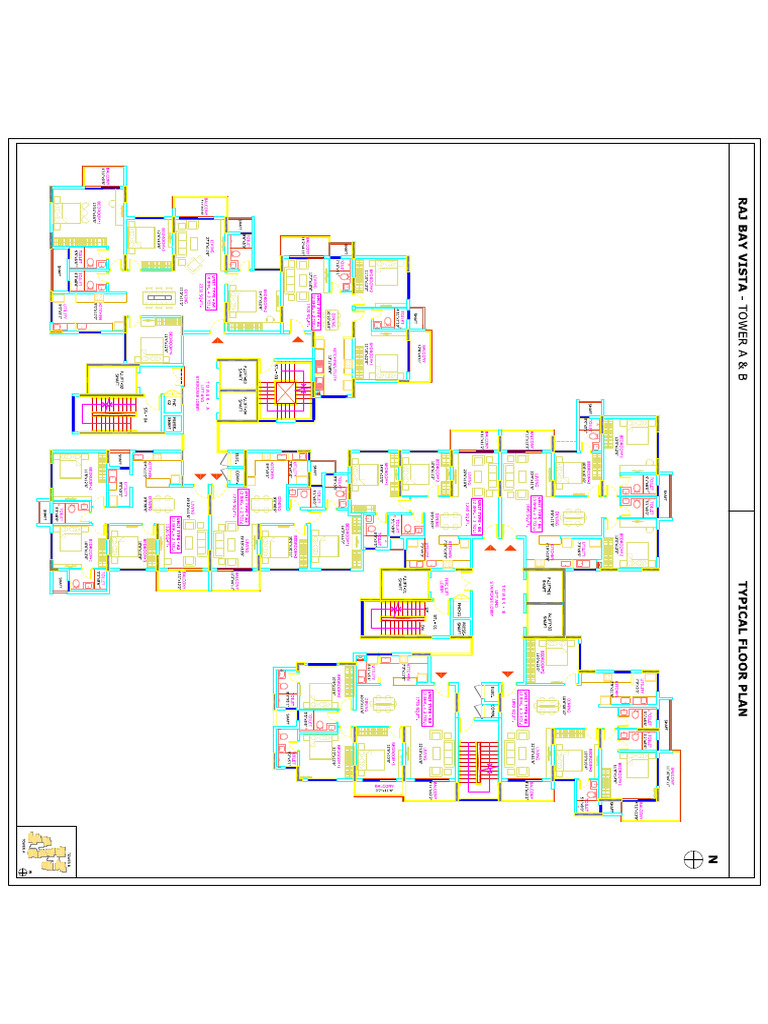 Tower A & B - Typical Floor Plan | PDF