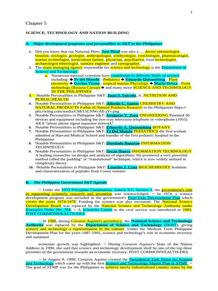 STS 10 Chapter 5 | PDF