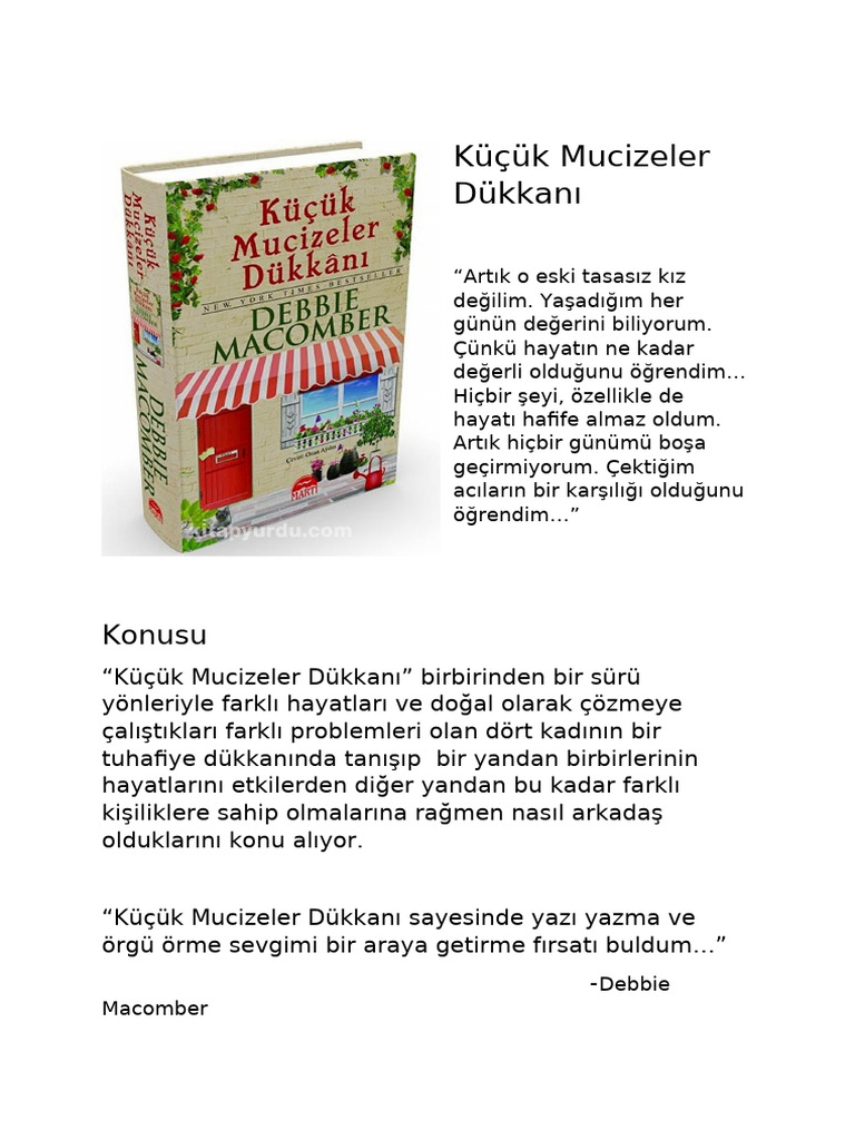 Küçük Mucizeler Dükkanı | PDF
