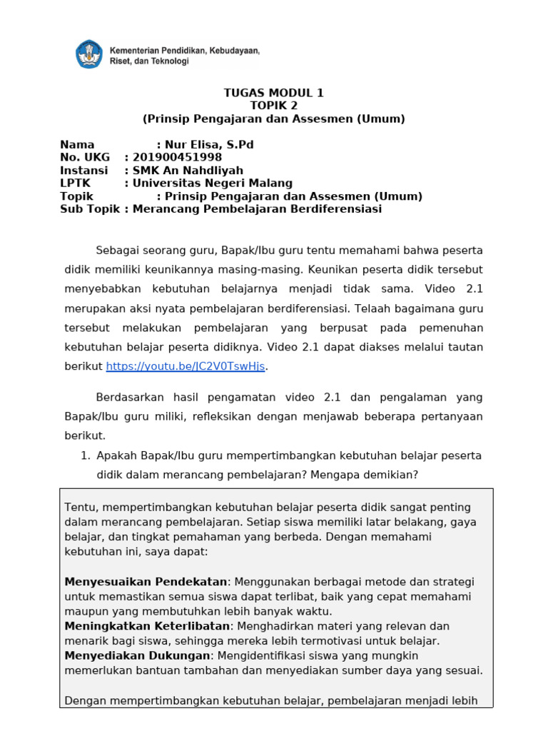 Tugas Modul 1 Topik 2 | PDF