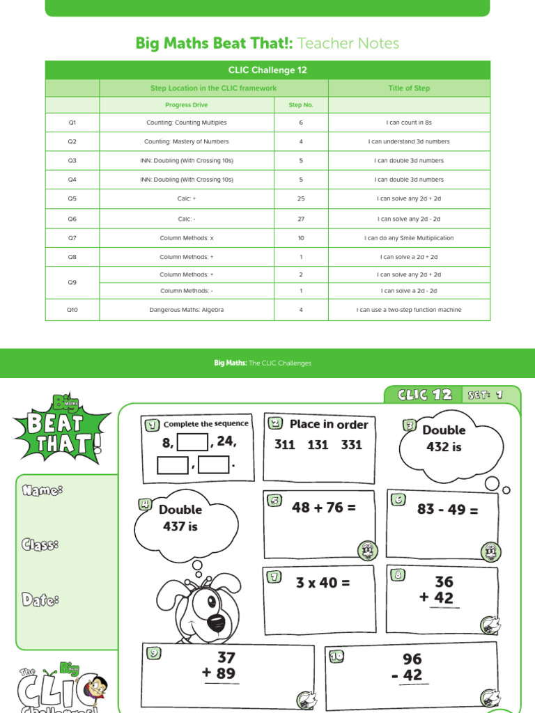 Clic Challenge 12 Questions and Answers | PDF