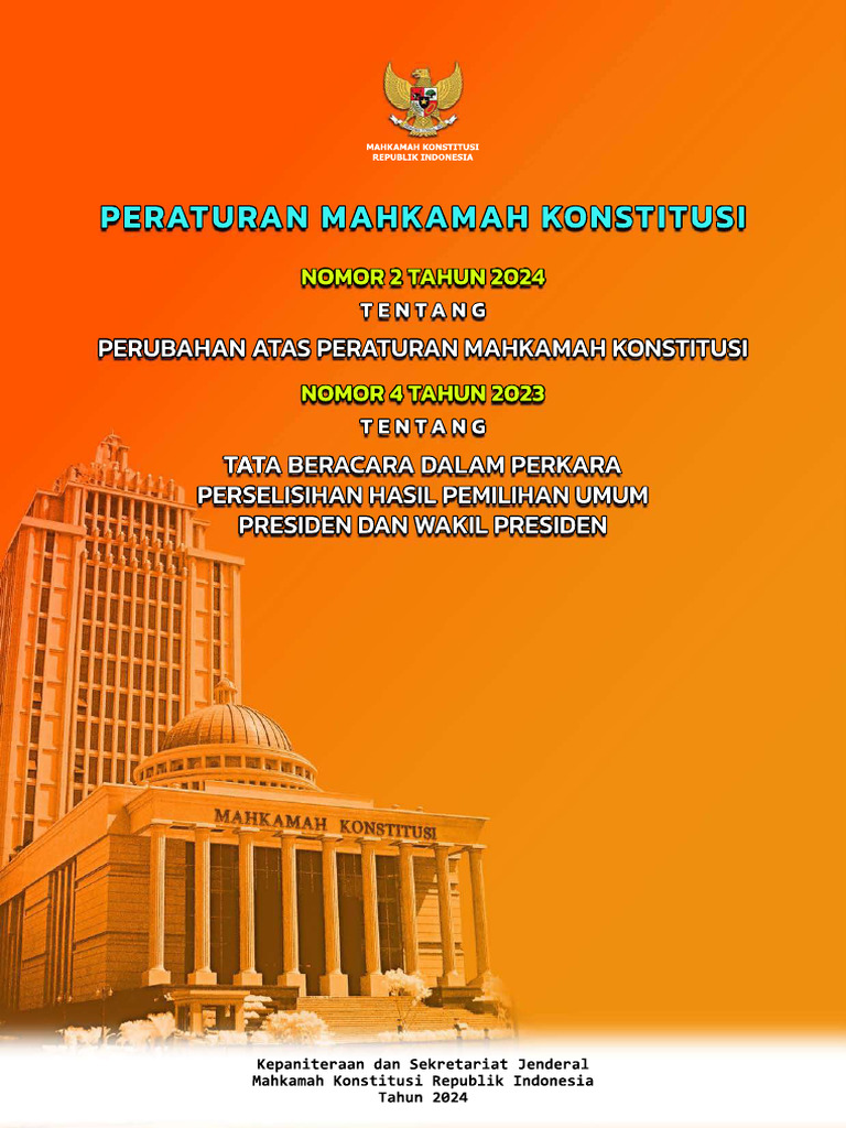 Peraturan MK Nomor 2 THN 2024 - Compressed | PDF