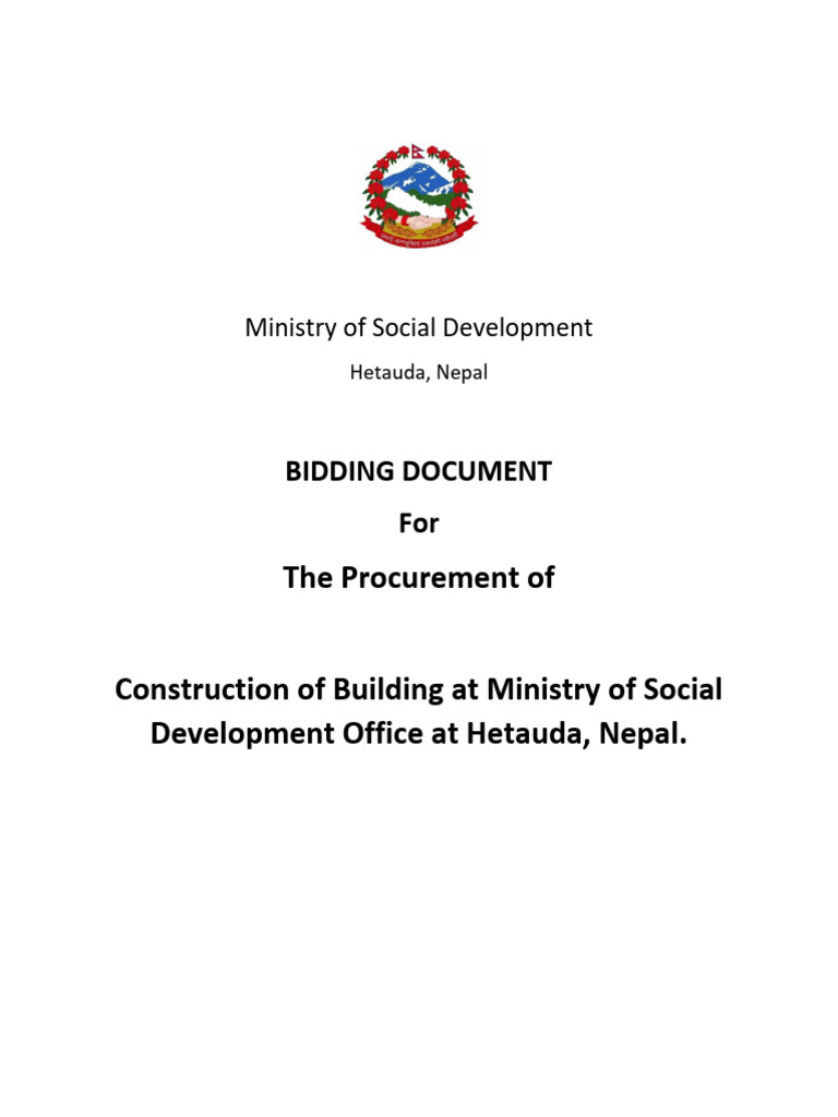 Bid Document | PDF