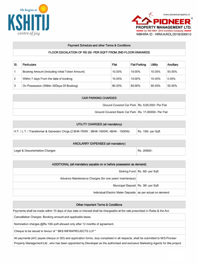 1639137507-1624017817-1616067088-Payment Schedule - Kshitij | PDF