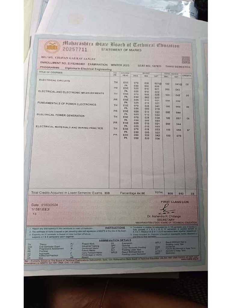 Marksheet 1 - 11zon | PDF