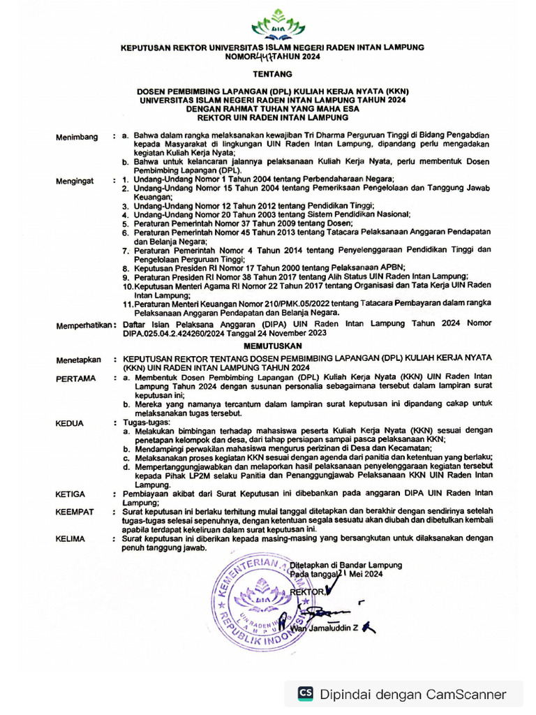 SK DPL KKN 2024 | PDF