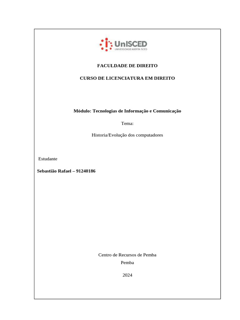 Trabalho de TICS | PDF