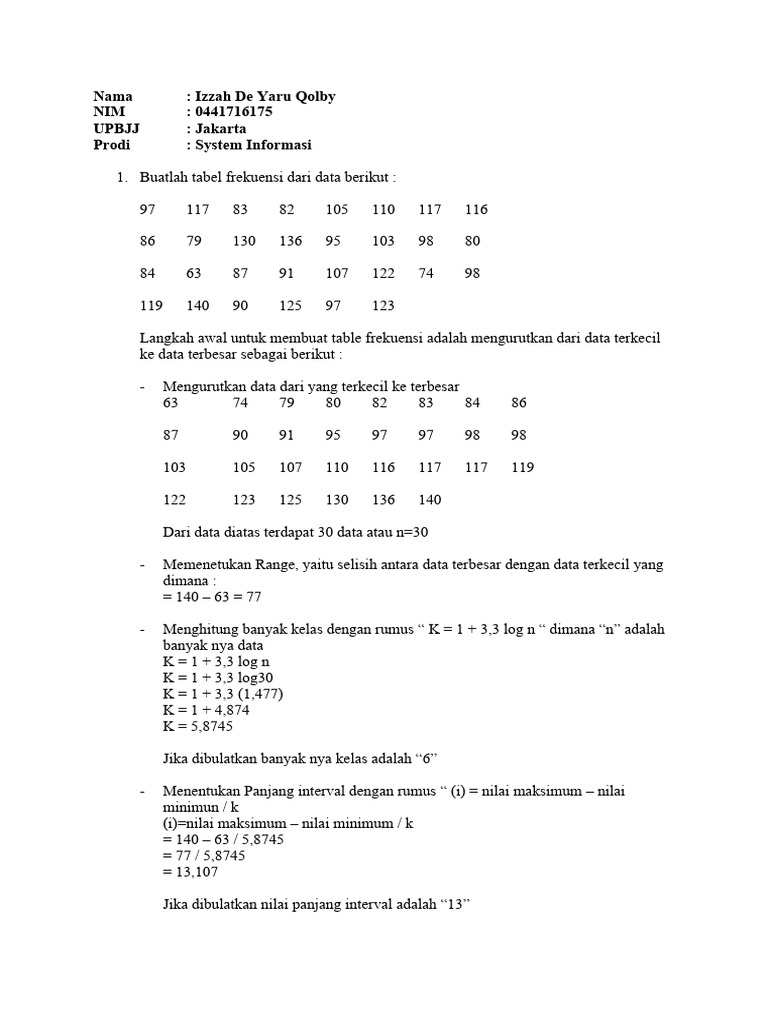 Tugas Sesi 1 Analisis Dan Visualisasi Data Universitas Terbuka | PDF | Sains & Matematika
