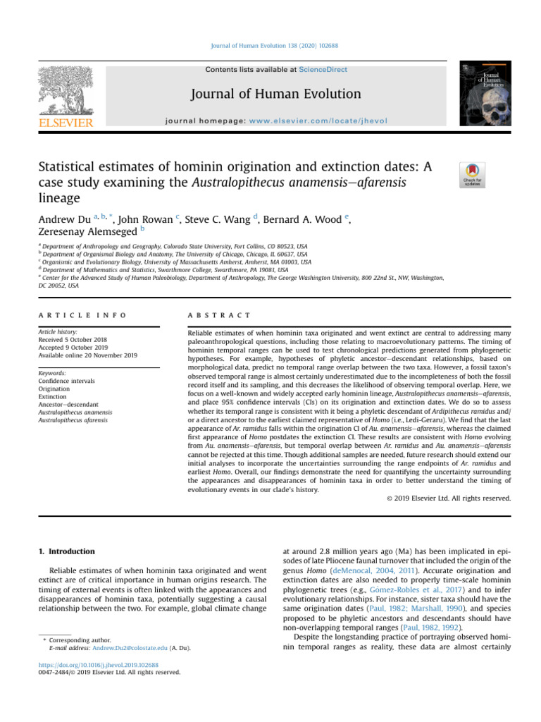 3 Australopithecus | PDF