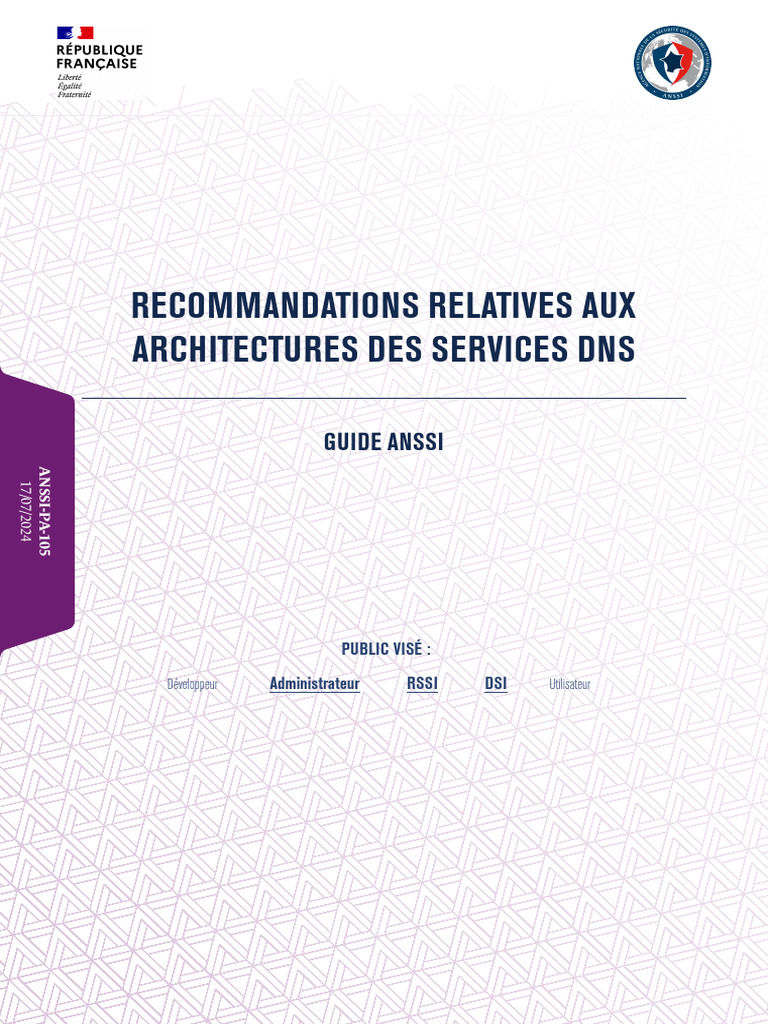 Anssi Guide Archi - Services - Dns v1 0 | PDF