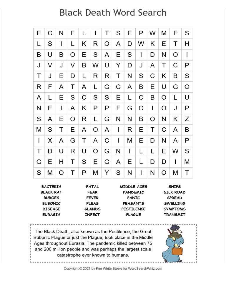 Black Death Word Search | PDF