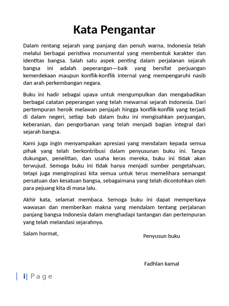 Novel Sejarah Peperangan Indonesia - Xii Ips 2 | PDF