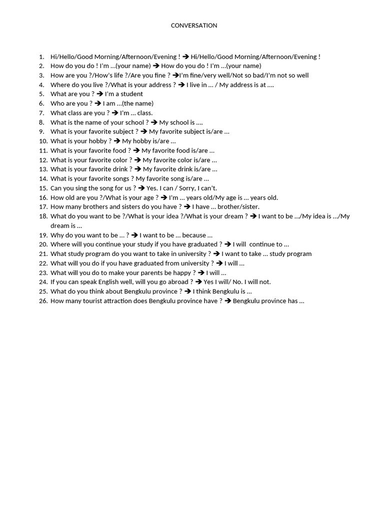 CONVERSATION | PDF