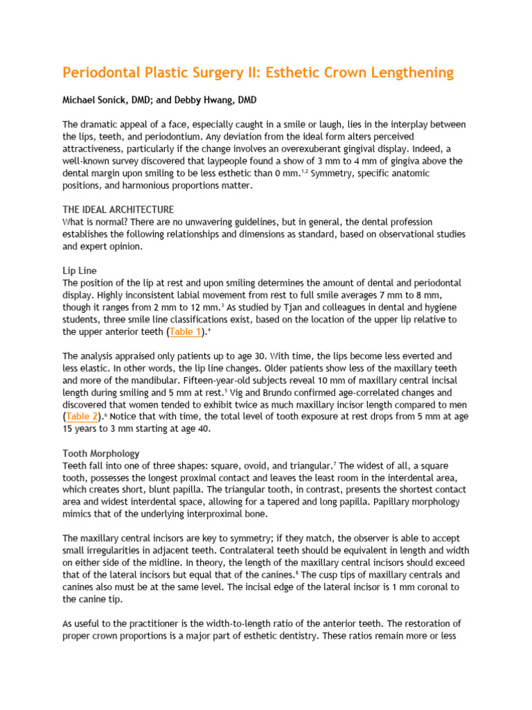 Periodontal Plastic Surgery II | PDF