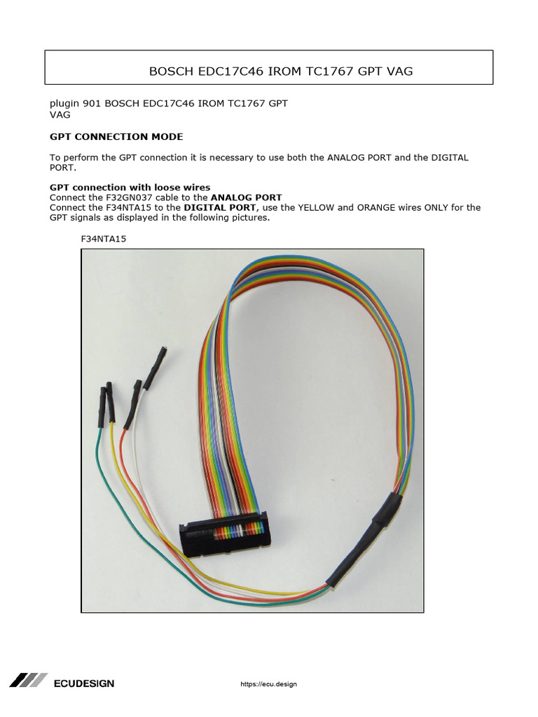 Bosch Edc17c46 Irom tc1767 GPT Vag | PDF