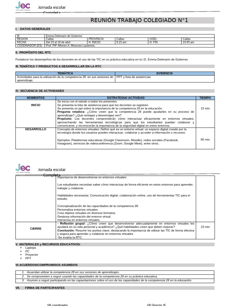 Plan de RTC N°1 | PDF