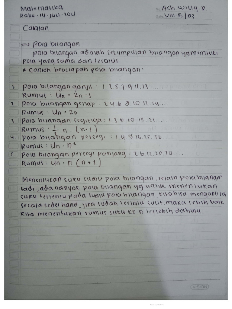 Catatan Matematika | PDF