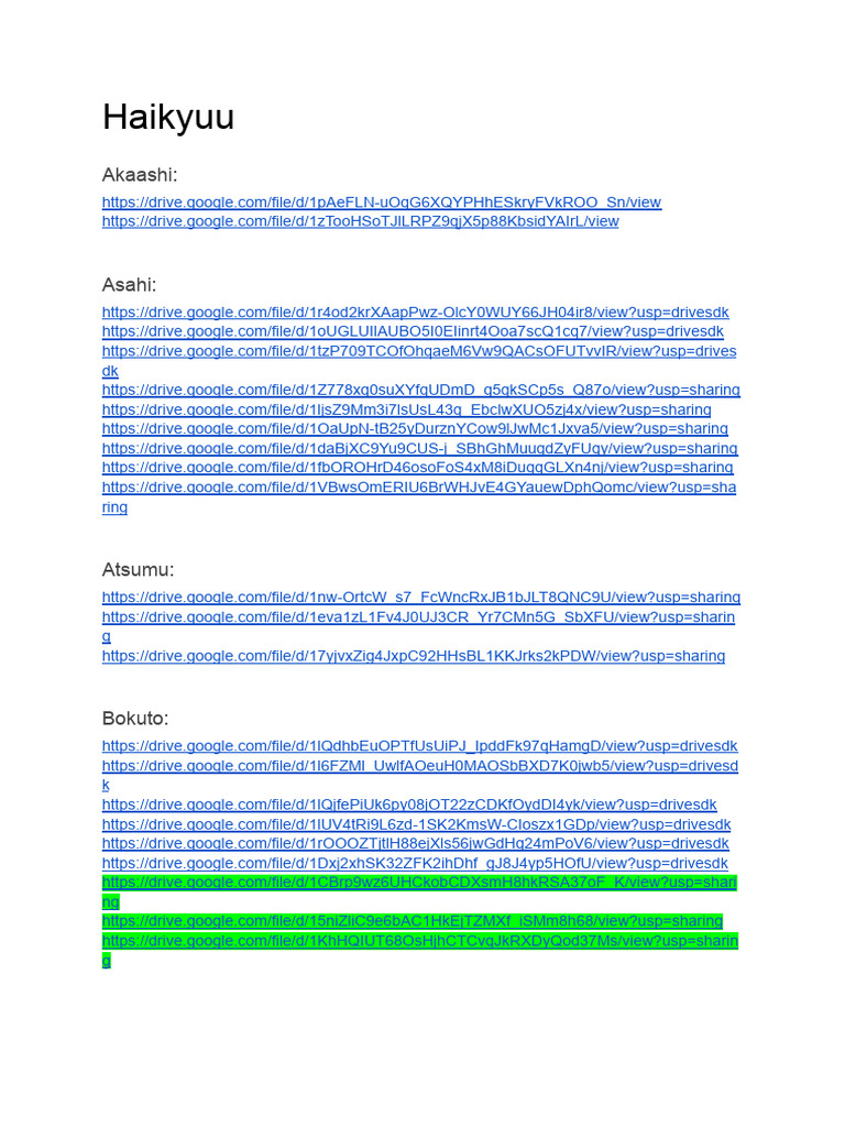 Links para Escuchar Yagami Yato | PDF