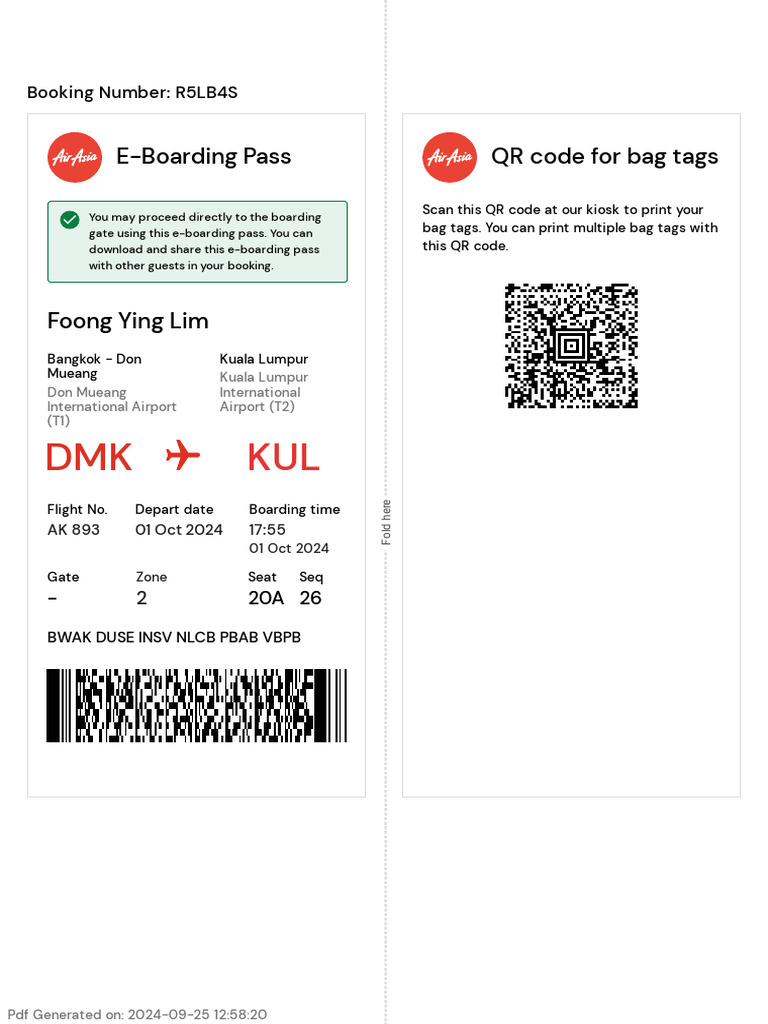 Boarding Pass | PDF