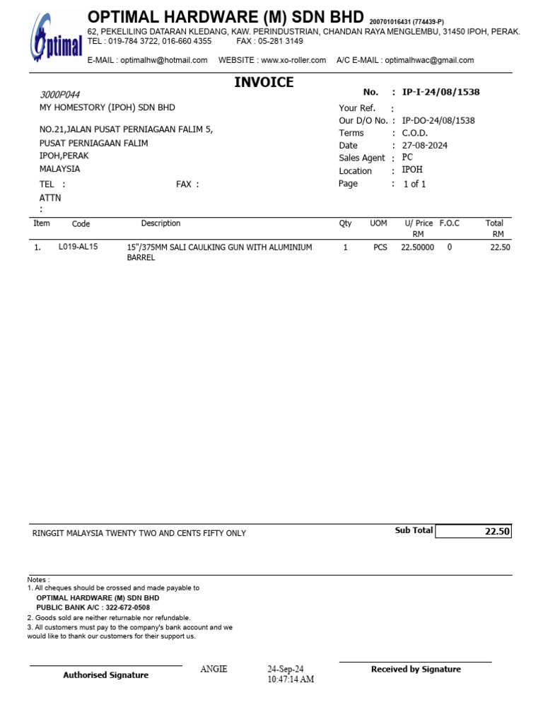 Invoice: 1 of 1 Attn | PDF