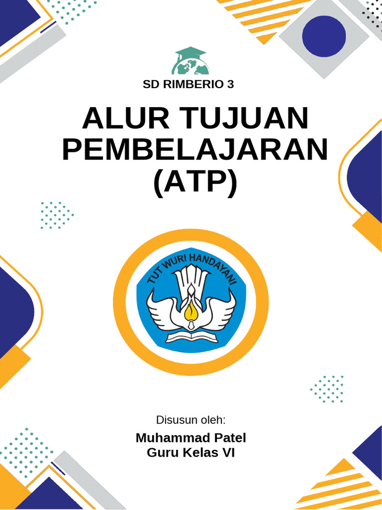 Biru Kuning Modern Geometri Sampul Alur Tujuan Pembelajaran Dokumen A4 | PDF