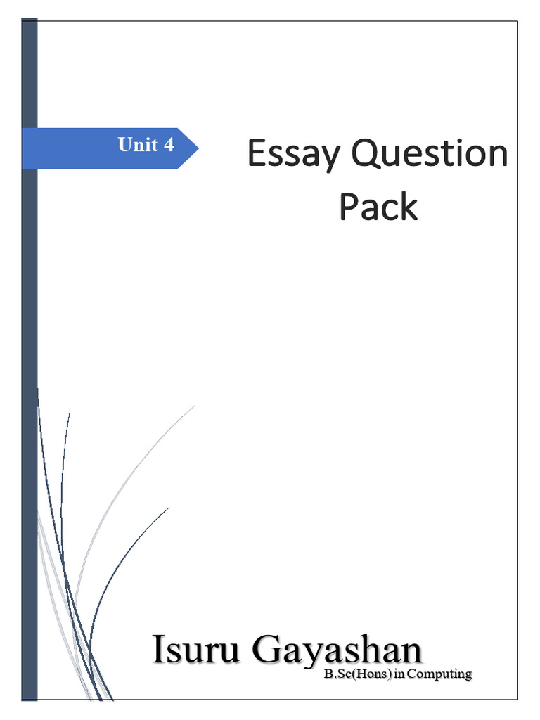 Unit 4 Essay Pack | PDF