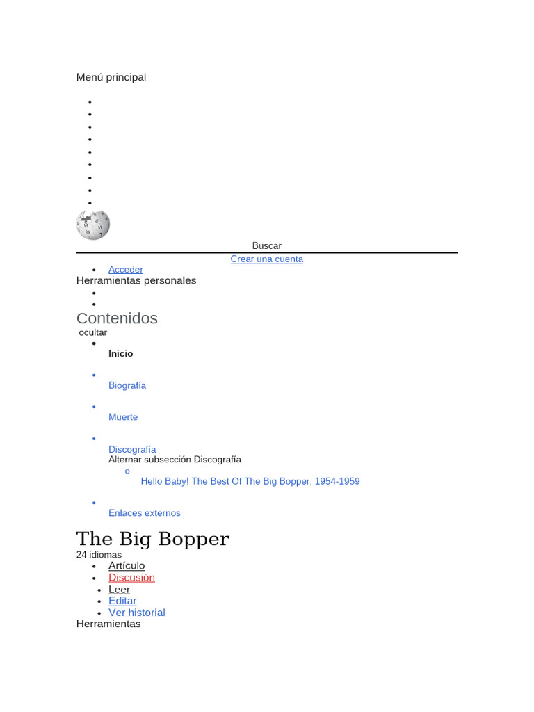 The Big Bopper | PDF