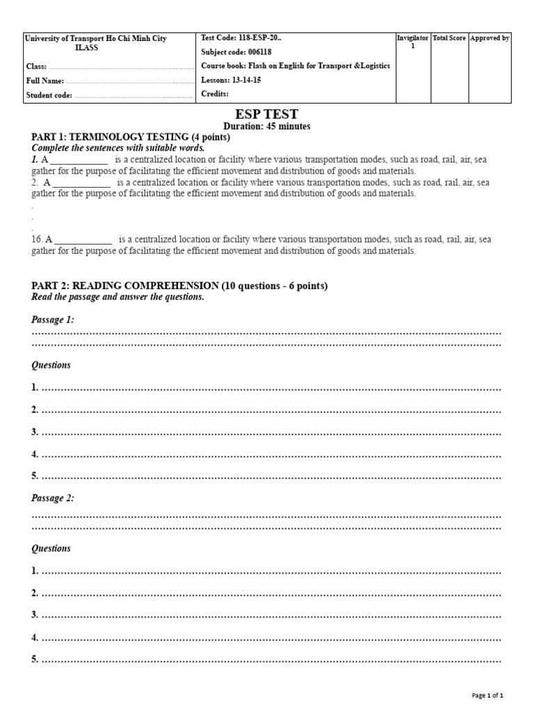 B1.4-Esp-Test Format | PDF