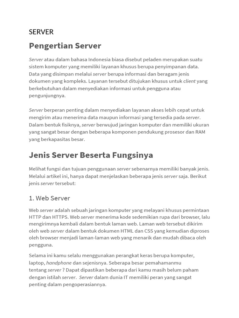 Server | PDF