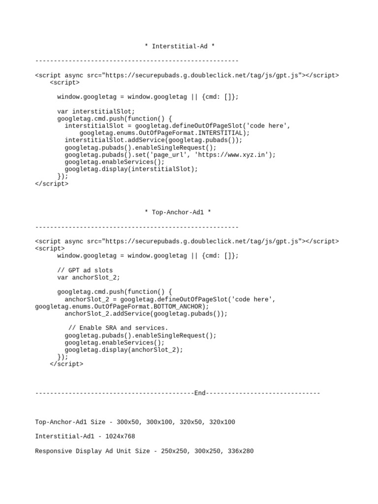 Adx Ad Setup N | PDF